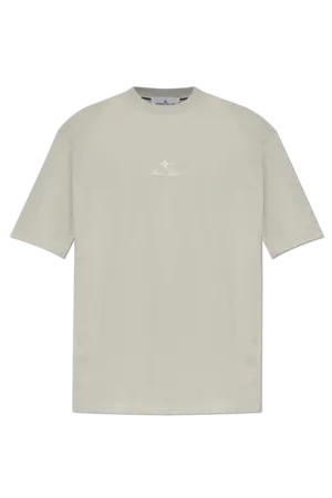 Stone Island T-shirt With Logo - Grey