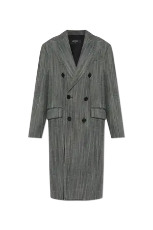 Dsquared2 Wool Overcoat - Grey