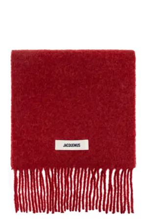 Jacquemus Scarf With Logo - Red