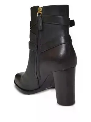 Ralph Lauren 83mm Buckle-strap Leather Boots