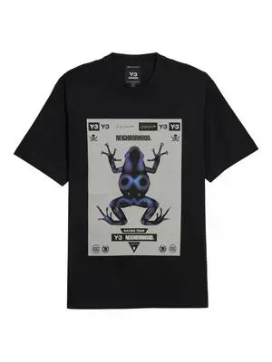 Y3 X Neighborhood Graphic T-shirt - Black