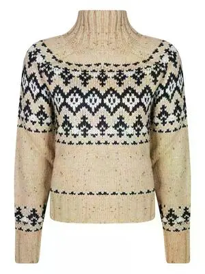 MC2 SAINT BARTH Fair Isle Turtleneck Sweater