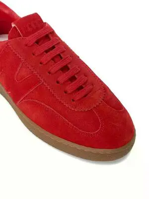 MSGM Panelled Suede Sneakers - Red