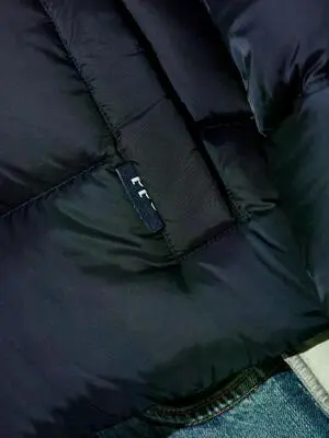 Add Zip-up Puffer Jacket - Blue