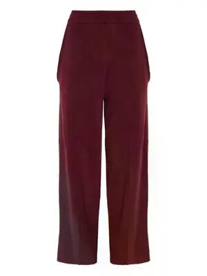 LANVIN Elasticated-waistband Wool-blend Trousers