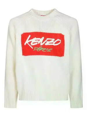 Kenzo X Futura 2000' Crew-neck Sweater - Neutrals