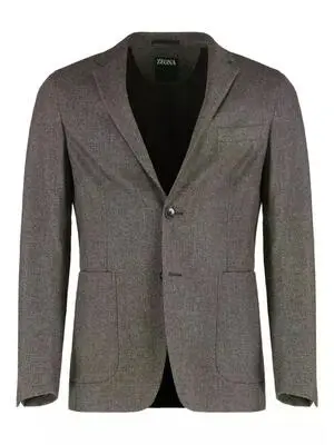 Zegna Single-breasted Jacket - Brown