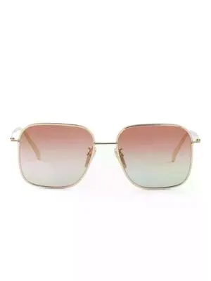 Prada Square-frame Sunglasses - Gold