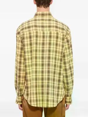 MSGM Checked-pattern Long-sleeve Shirt