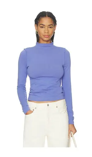 Women's Mock Neck Long Sleeve Tops