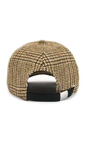 Rag & Bone Harlow Baseball Cap - Camel Heritage Plaid