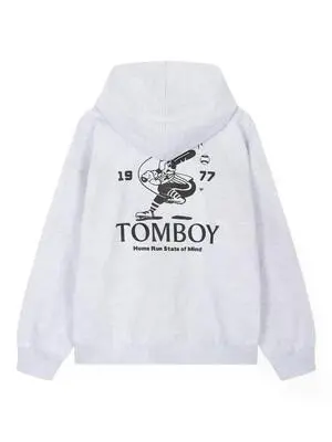 STUDIO TOMBOY Graphic Print Hooded Sweatshirt