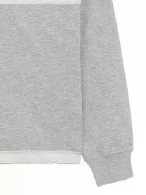 Izzue Crew Neck Sweatshirt With Embroidered Logo - Grey