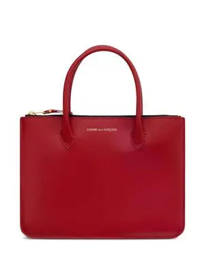 Comme Des Garçons Top Handle Zip Tote Bag - Red
