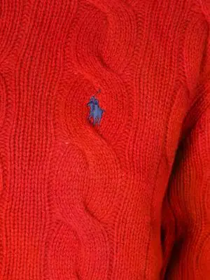 Polo Ralph Lauren Cable-knit Sweater With Polo Pony Motif