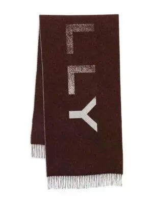 Bally Logo-intarsia Scarf - Red