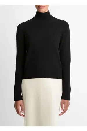 Vince Cashmere Turtleneck Sweater - Black