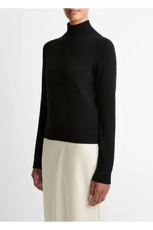 Vince Cashmere Turtleneck Sweater - Black