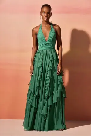 Green Chiffon Dresses