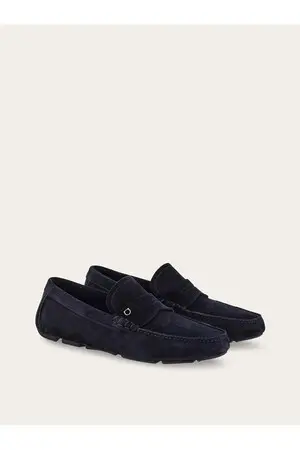 FERRAGAMO Penny Driver Loafer - Navy