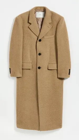 DUNST 2-way 3-button Boucle Wool Coat