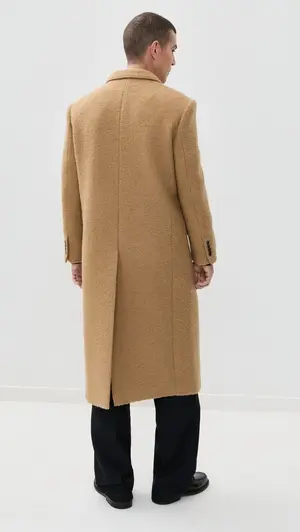 DUNST 2-way 3-button Boucle Wool Coat