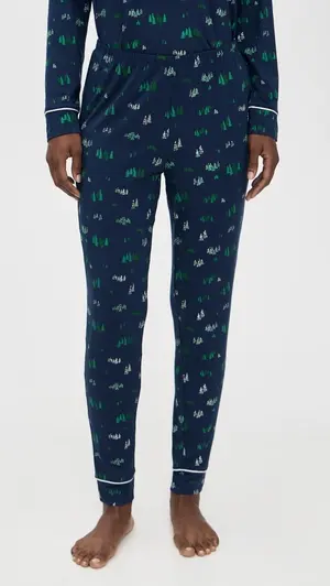 Eberjey Gisele Printed Crew Pajama Set