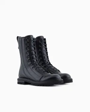 Giorgio Armani Nappa Calfskin Knee-high Boots