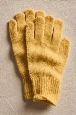 Free People Perfect Cashmere Gloves - Yellow