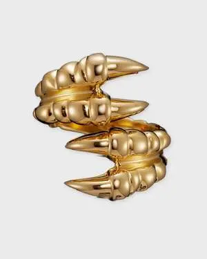 MARIA NILSDOTTER Claw Double Heavy Ring - Gold