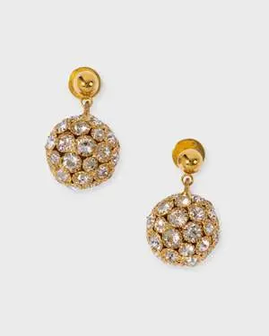 PEARL OCTOPUSS.Y Crystal Spheres Earrings - Gold