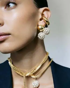PEARL OCTOPUSS.Y Crystal Spheres Earrings