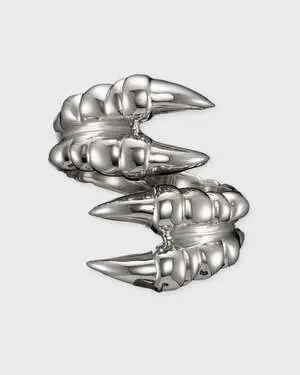 MARIA NILSDOTTER Claw Double Heavy Ring - Silver