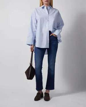 BY MALENE BIRGER Derris Organic Cotton Shirt - Blue