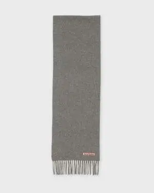 Acne Studios Fringe Wool Scarf Grå/brun Grå,brun