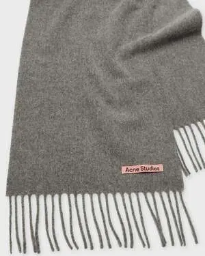 Acne Studios Fringe Wool Scarf Grå/brun - Grå,brun