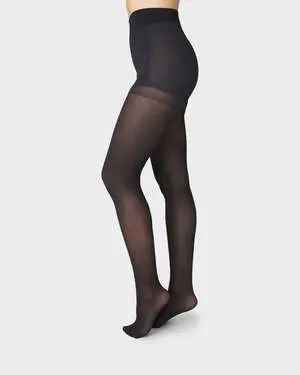 Swedish Stockings Anna Control Top Tights - Black