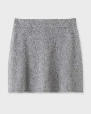 Almada Label Mimi Brushed Cashmere Mini Skirt