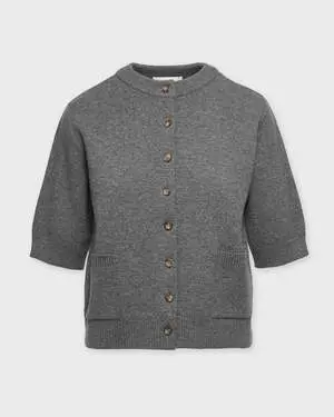 WAKAKUU Cara Wool Cardigan - Grey