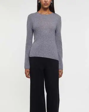 Almada Label Crewneck Cashmere Sweater
