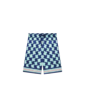 Casablanca Printed Silk Satin Shorts