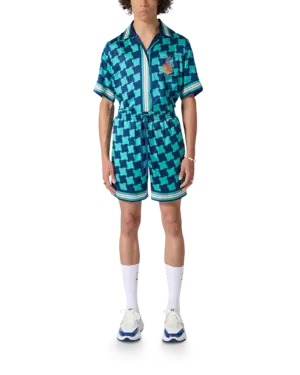 Casablanca Printed Silk Satin Shorts