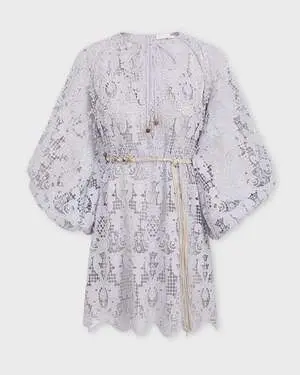 Zimmermann Coco Lace Tunic Mini Dress