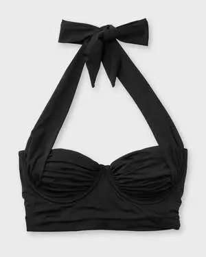 SEAQUELLE Haven Midi Bikini Top - Black
