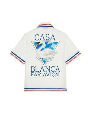 Casablanca Par Avion" Silk Shirt - Multicolor