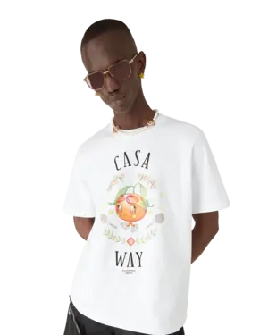 Casablanca Casa Way Mascot Short Sleeve T-shirt - Orange