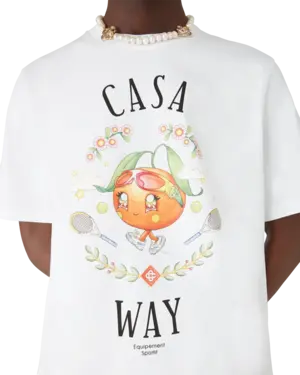 Casablanca Casa Way Mascot Short Sleeve T-shirt - Orange