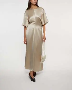 WAKAKUU Satin Dress
