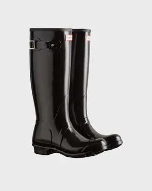 Hunter Original Tall Gloss Boots - Black