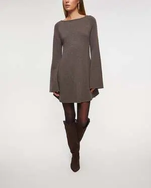 WAKAKUU Nara Wool Mini Dress